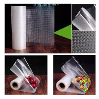 China Kitchen PA PE Embossed Vacuum Sealer Rolls Custom Logo Printing Vacuum Pouches for sale