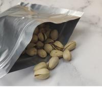 China Silver Aluminium Foil Food Save Mylar Metallic Resealable Foil Zipper Lock Pouches for sale