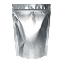 China Heat Sealable Metallic Silver Foil Mylar Ziplockk Bags Stand Up Pouch Food Storage for sale