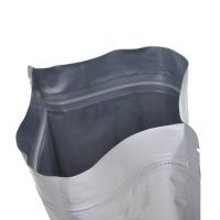 China Heat Sealable Metallic Silver Foil Mylar Ziplockk Bags Stand Up Pouch Food Storage for sale