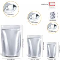 China Custom Resealable Ziplockk Stand Up Mylar Bags With Oxygen Absorbers for sale