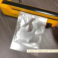 China Heat Sealing Aluminum Foil Bags Reusable Mylar Storage Bags With Label Stickers for sale