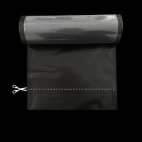 China Recyclable PA PE Plastic Black Vacuum Rolls Meat Vacuum Sealer Bag Embossed for sale