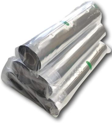 China Premium Silver Extured Mylar Vacuum Sealer Bags Food Storage Aluminum Foil Pouches for sale
