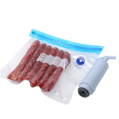 China QS Plastic Storage Sous Vide Bags BPA Free Zipper Top Bags for sale
