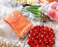 China QS Frozen Food Hot Seal PE Hot Seal Plastic Bag Customize Brand 15cm*25cm for sale
