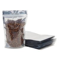 China Resealable Aluminum Foil Stand Up Pouch Bags Food Storage Smell Proof With Window for sale