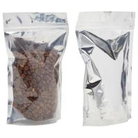 China Resealable Aluminum Foil Stand Up Pouch Bags Food Storage Smell Proof With Window for sale