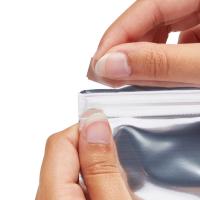 China Resealable Aluminum Foil Stand Up Pouch Bags Food Storage Smell Proof With Window for sale