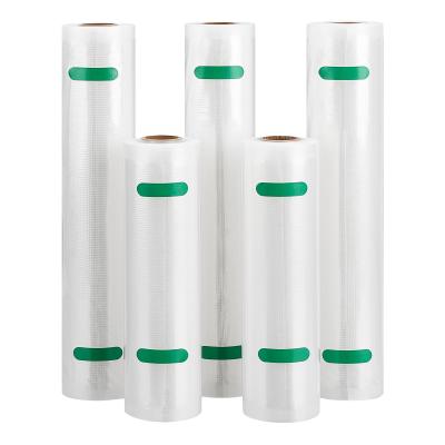 China Food Grade Nylon Transparent Vacuum Seal Bag Rolls Textured Plastic Fresh Food for sale