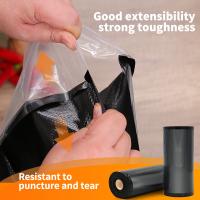China Black Vacuum Bag Embossed Seal Bag Roll for Food for sale