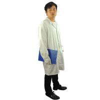 China Cleanroom Lab Blue White Static Dissipative ESD Smock for sale