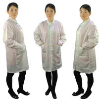 China CE SGS 98% Polyester 2% Conductive Carbon Fibre ESD Lab Coat for sale