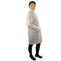 China CE SGS 98% Polyester 2% Conductive Carbon Fibre ESD Lab Coat for sale