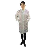 China CE SGS 98% Polyester 2% Conductive Carbon Fibre ESD Lab Coat for sale
