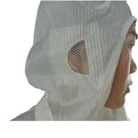 China ESD Cleanroom Coverall with Cap and Mask 98% Polyester 2% Conductive Carbon Fiber EN 61340-5-1 for sale