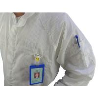 China 2.5mm Grid 98% 99% Polyester Antistatic ESD Coverall for sale