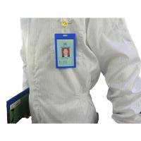China 2.5mm Grid 98% 99% Polyester Antistatic ESD Coverall for sale