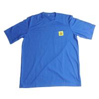 China EPA Lab EN 61340 10E8 Ohm 150 G Blue ESD Smock for sale