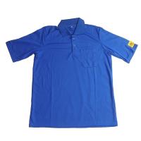 China EN 61340 ESD T Shirt with Antistatic PU Coated Gloves 10E6-8 Ohm Surface Resistance for sale