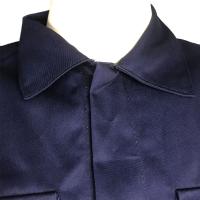 China Navy Blue Unisex Supervisor Manger 220g ESD Smock for sale