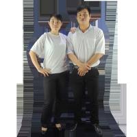 China ESD Antistatic Cotton T Shirt 155g 96% Cotton 4% Conductive Fiber Blue Black S to 6XL for sale