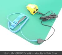 China antistatic conductive rubber ESD table and floor green mat for sale