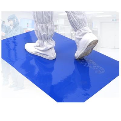 China Disposable 250% Rupture Elongation 50um PE Sticky ESD Mat 30 Sheets for sale