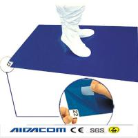 China Disposable PE Cleanroom Sticky Mat 30 Layers 18x36 Inch Tacky Mat for sale