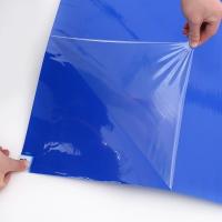 China Disposable PE Cleanroom Sticky Mat 30 or 60 Layers Blue White Grey for Dust Control for sale