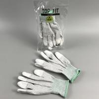 China ESD Antistatic Safety Gloves PU Palm Coated Nylon Carbon Fiber 106-108 Ohm S-XXL for sale