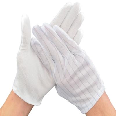 China 100% Polyester ESD PPE Gloves Anti Static Dust Free for Electronic Assembly S M L XL for sale