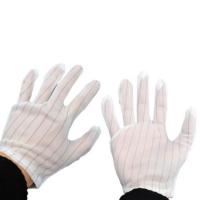 China 100% Polyester ESD PPE Gloves Anti Static Dust Free for Electronic Assembly S M L XL for sale