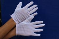 China 100% Polyester ESD PPE Gloves Anti Static Dust Free for Electronic Assembly S M L XL for sale