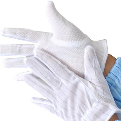 China Non Irritations Conductive Fiber 10e10 Ohms ESD Gloves for sale