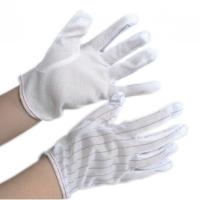 China Non Irritations Conductive Fiber 10e10 Ohms ESD Gloves for sale