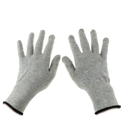 China Grey Carbon Fibre 40D Silver Conductive  Gloves for sale