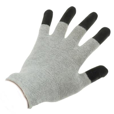 China Antistatic Cleanroom Lab 10e7 Ohms ESD Dotted Gloves for sale