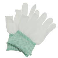 China ESD Nylon Knitted PU Coated Finger Palm Fit Gloves 10g Surface Resistance 10^6-10^9 for sale