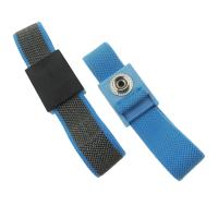 China PA6 Plastic Buckle ESD Wrist Strap 4mm Snap Conductive Fiber 1.8m Coil Cord for sale