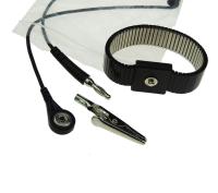 China Reusable Anti Static Wrist Straps With Grounding Wire Alligator Clip for sale
