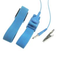 China Cordless Hypoallergenic Polyester Anti Static ESD Wrist Strap 1MΩ Resistance for sale