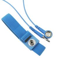 China Cordless Hypoallergenic Polyester Anti Static ESD Wrist Strap 1MΩ Resistance for sale