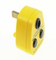 China Plastic 60X40MM 1x4mm Banana Sockets Earth Bonding Plug for sale