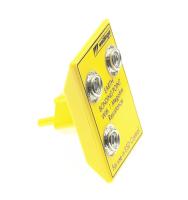 China Yellow ABS 220V 1 Megohm Resistance  Earth Bonding Plug for sale
