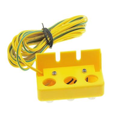 China Residential 2x10mm Snap 2M Ohms 250V Earth Grounding Plug for sale