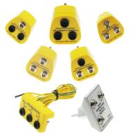 China Residential 2x10mm Snap 2M Ohms 250V Earth Grounding Plug for sale