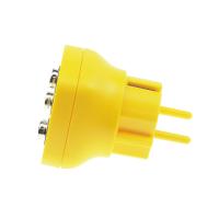 China ESD Plastic EU Earth Bonding Plug 3x10mm Stud 1M Resistor CE Certified for sale