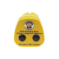China EU EBP Earth Bonding Plug 1x10mm Stud 2M Connector Yellow ABS 50x50x32mm for sale