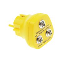 China Glossy Dull ABS EURO Antistatic Earth Bonding Plug for sale